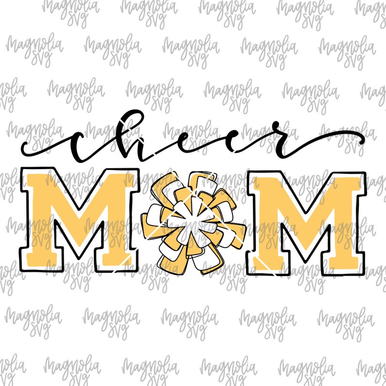 Cheer Mom Shirt Clip Art Gold Cheer Mom Tshirt Sublimation - Etsy