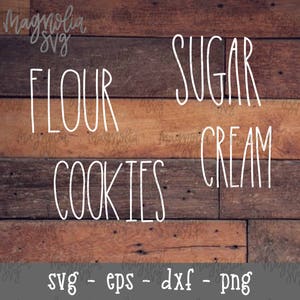 Farmhouse Pottery Inspired Kitchen Label Svgs, Fixer Upper Style ...