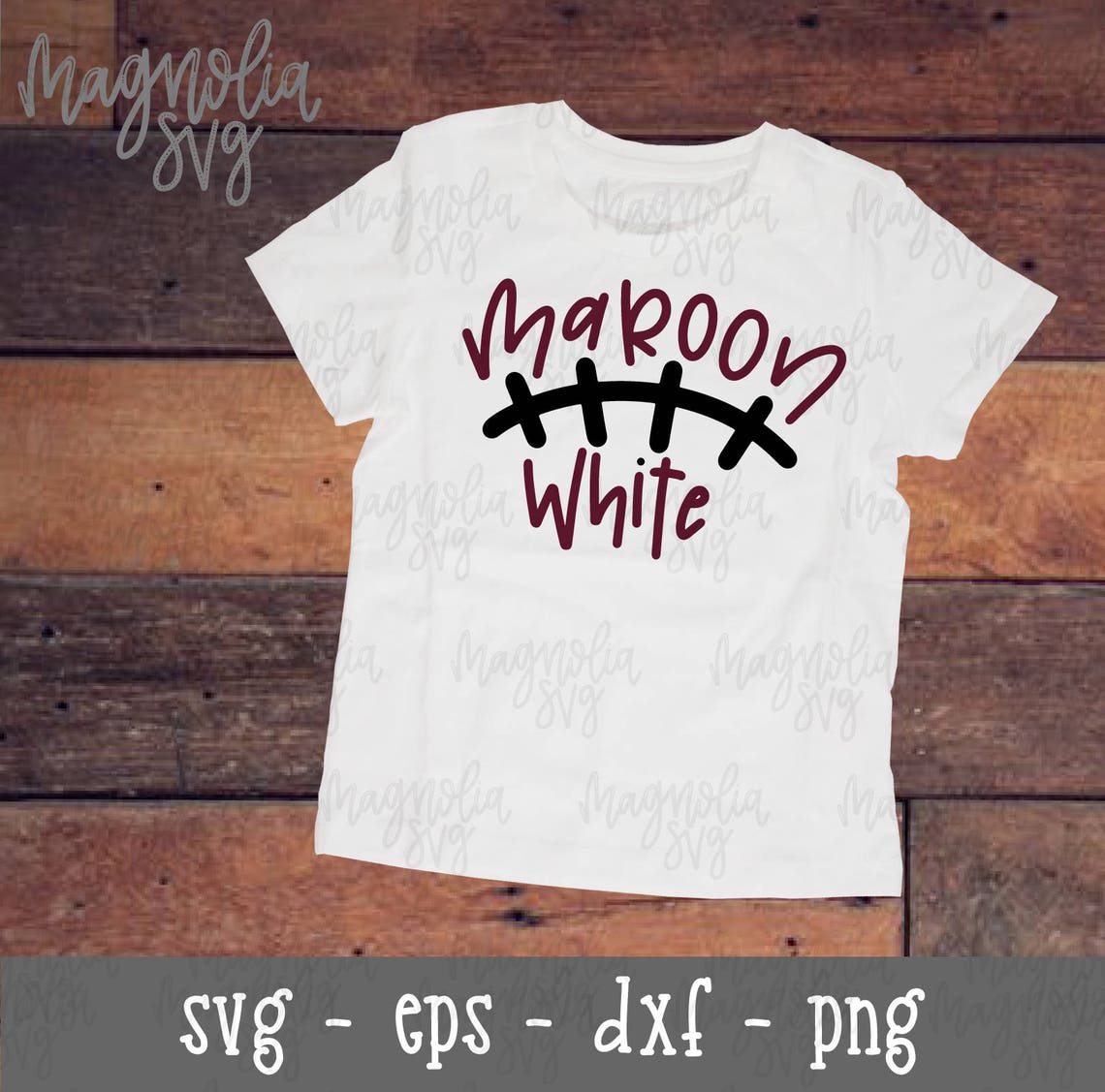 Maroon and White Svg Football Svg Football Game Svg - Etsy