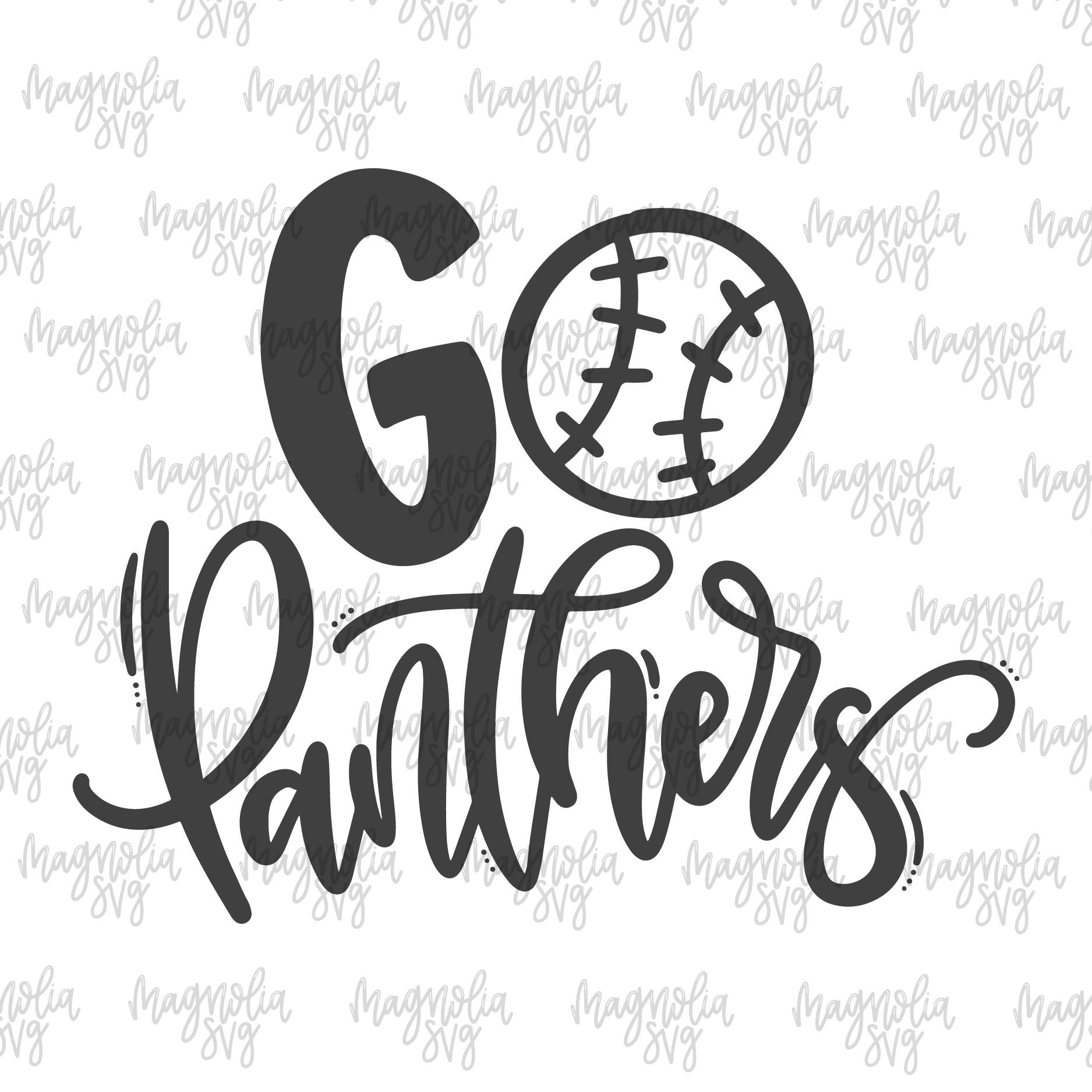 Go Panthers Baseball SVG Softball SVG Go Panthers Svg - Etsy