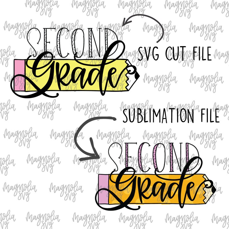 Second Grade SVG Second Grade Shirt SVG First Day of School | Etsy