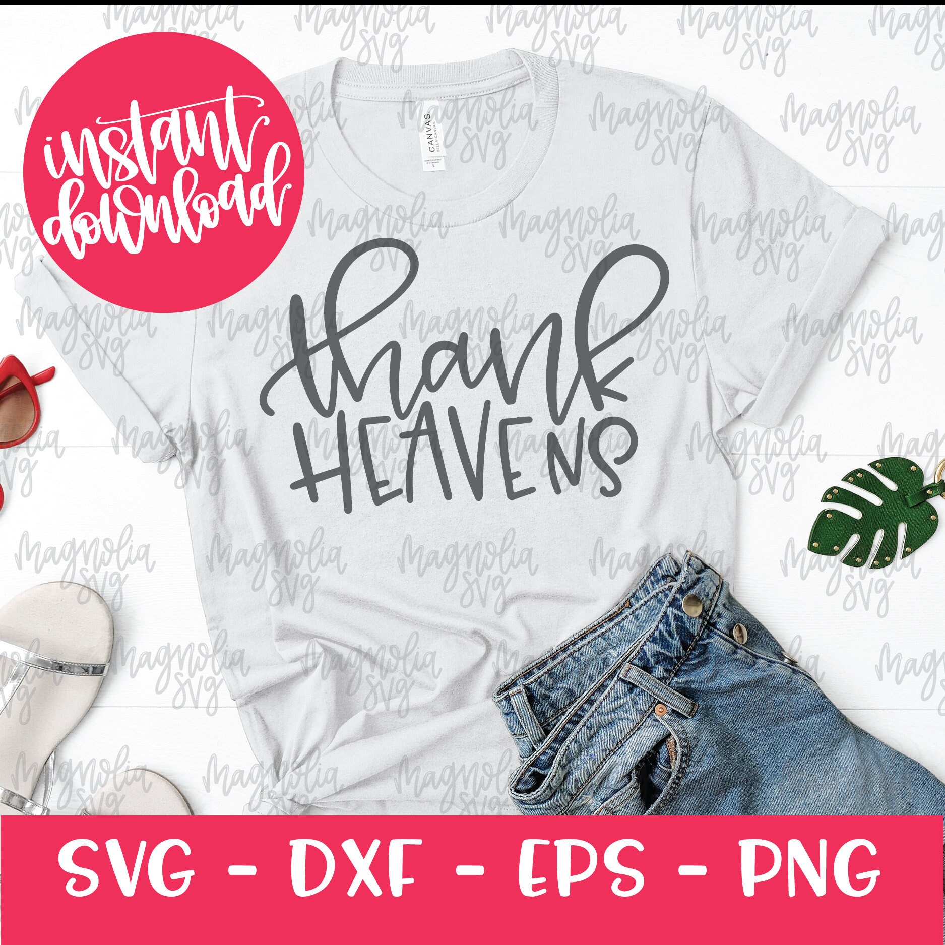 Thank Heavens SVG Thanks SVG Southern Saying SVG Southern | Etsy