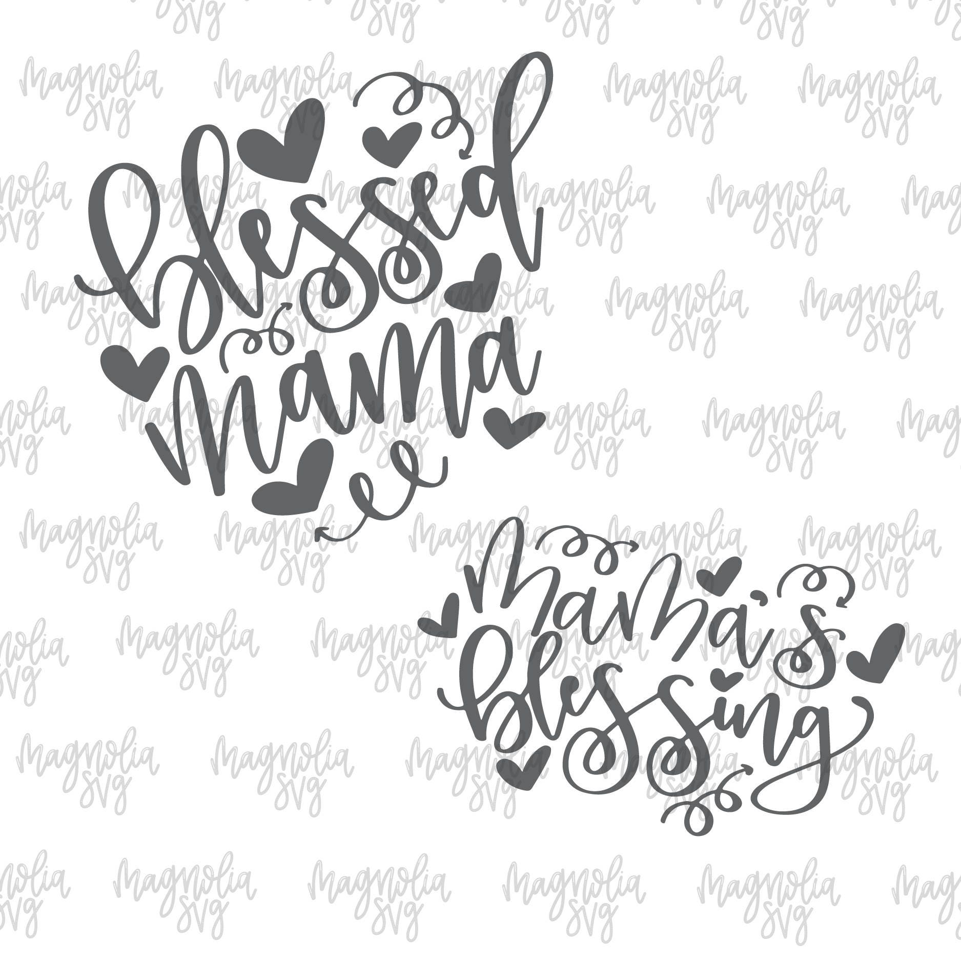 Blessed Mama and Mama's Blessing SVG Bless Mama Cut File | Etsy