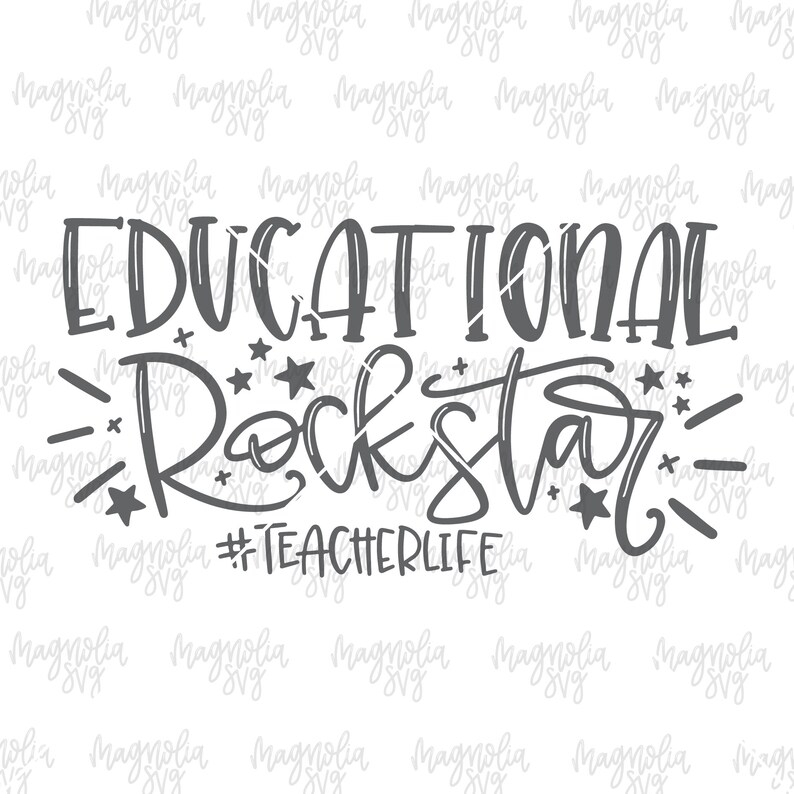 Teacher SVG Educational Rockstar Svg Teaching Svg Little - Etsy
