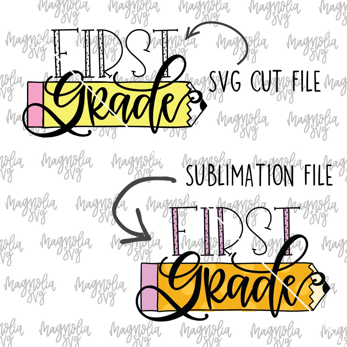 First Grade SVG First Grade Shirt SVG First Day of School | Etsy