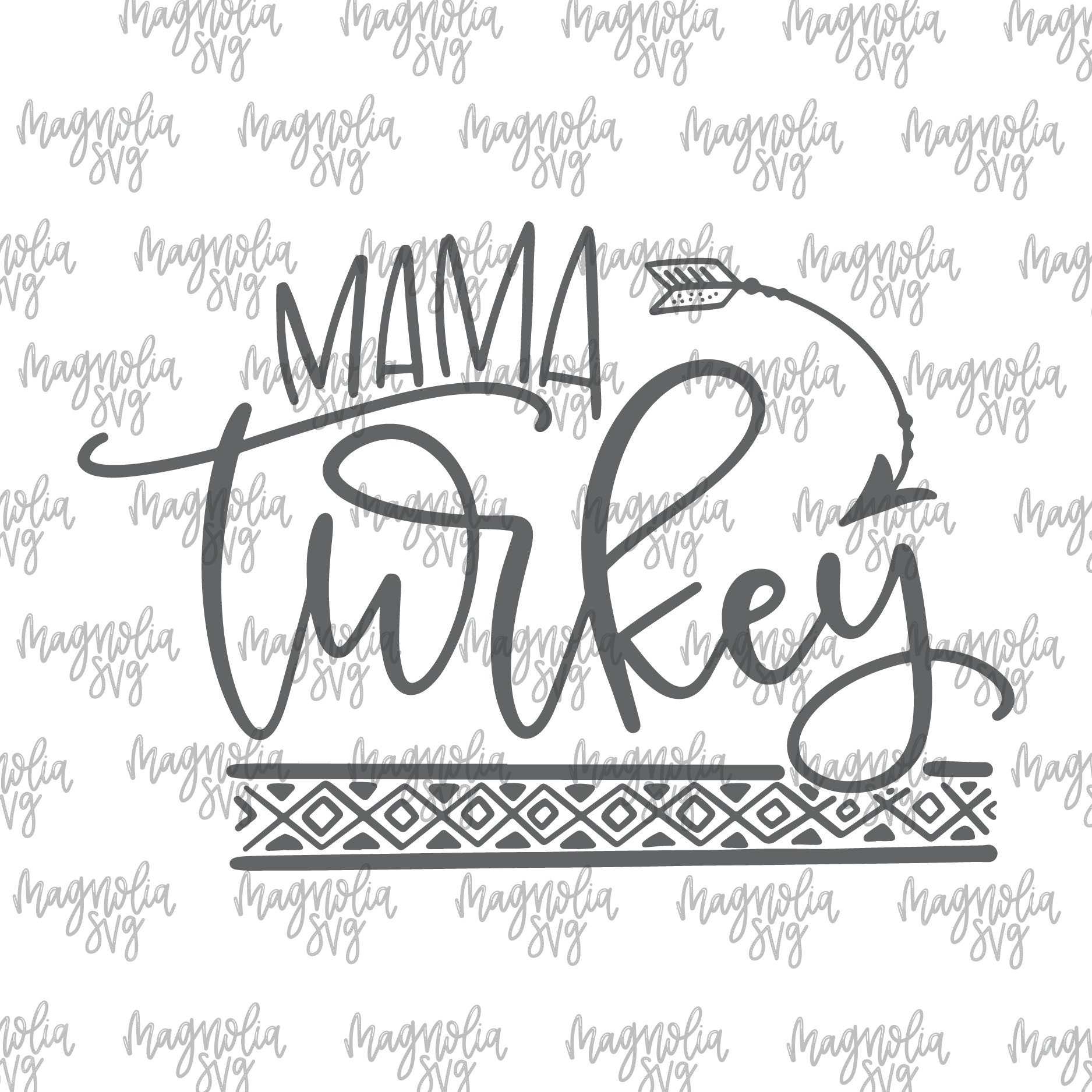 Mama Turkey SVG, Turkey Mom SVG, Thanksgiving Mama SVG File ...