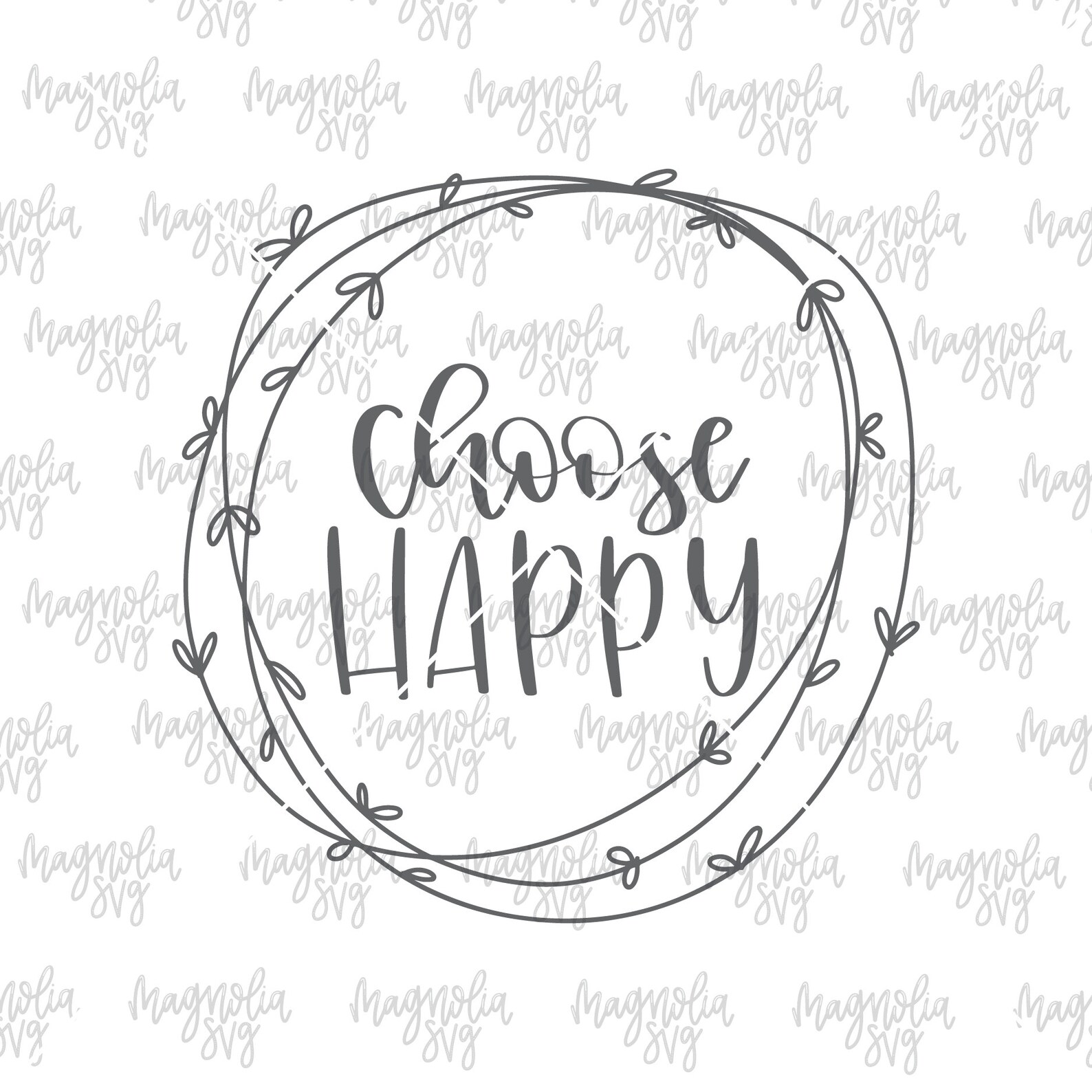 Choose Happy SVG File SVG Cut File for Handmade Home Decor - Etsy