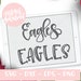 Eagles SVG File, Eagles Script and Print Cut File, Mascot Cut File for ...