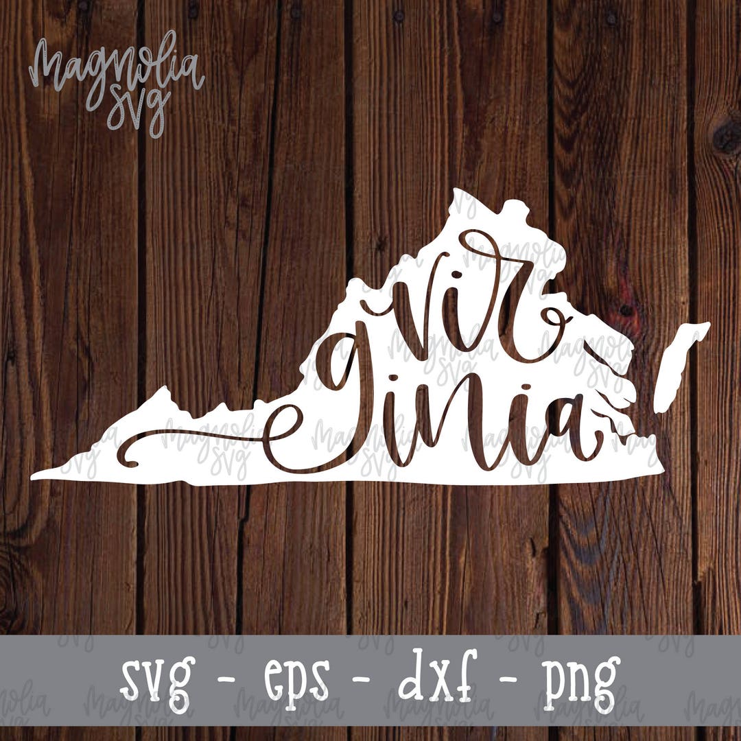 Virginia State Svg, Virginia Silhouette Svg, State Silhouette Svg ...