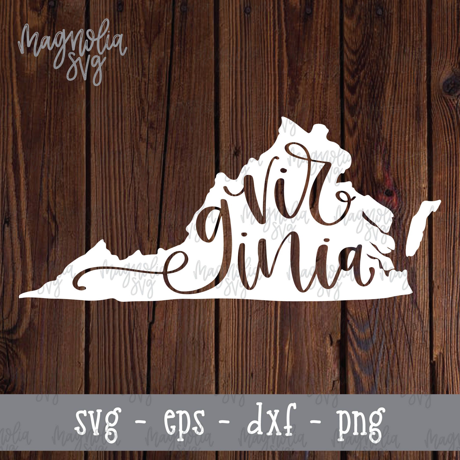 Virginia State Svg Virginia Silhouette Svg State Silhouette - Etsy