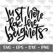Just Here for the Beignets SVG, Mardi Gras Svg, Hand Lettered Svg, New ...