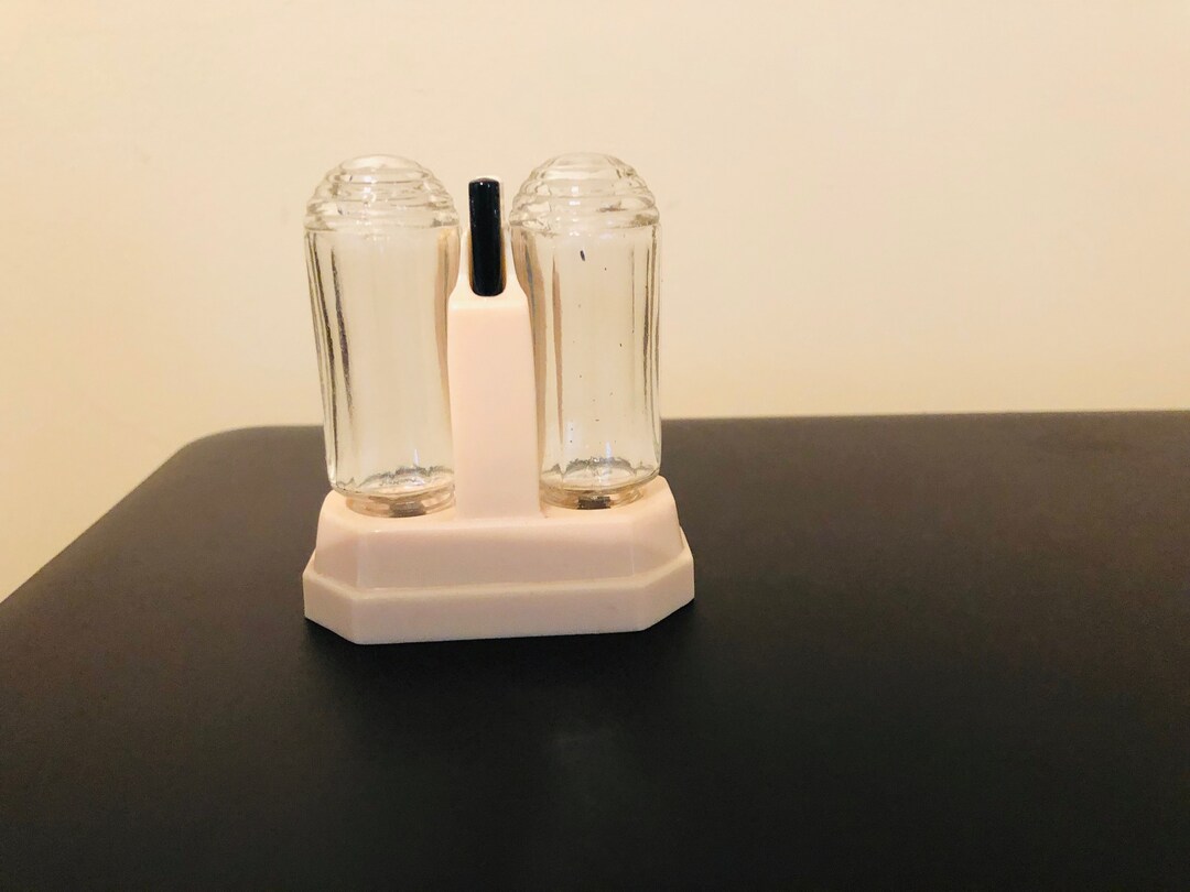 Vintage Pepsal Salt and Pepper Shaker Cellar, Ivory Pepsal Salt and ...