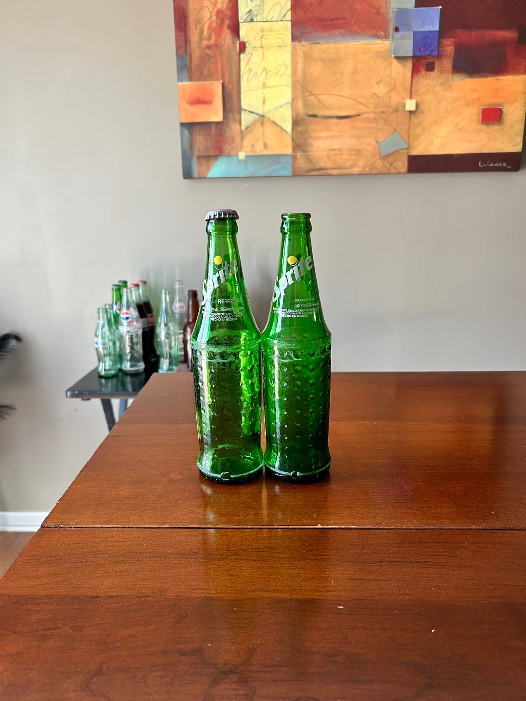 Two 1994 Mexican Sprite Bottle's With Dimples, Sprite Bottles, Vintage ...