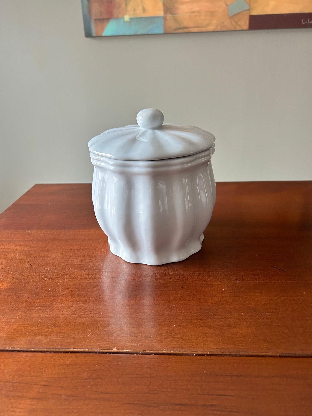 Vintage White Cookie/candy Jar, Candy Jar, Cookie Jar, Vintage Cookie ...