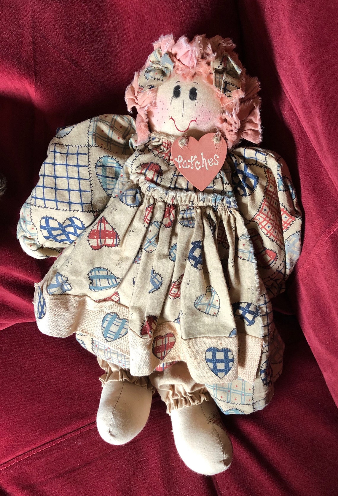 Sweet Little Vintage Handmade Rag Doll Named Patches Patches - Etsy
