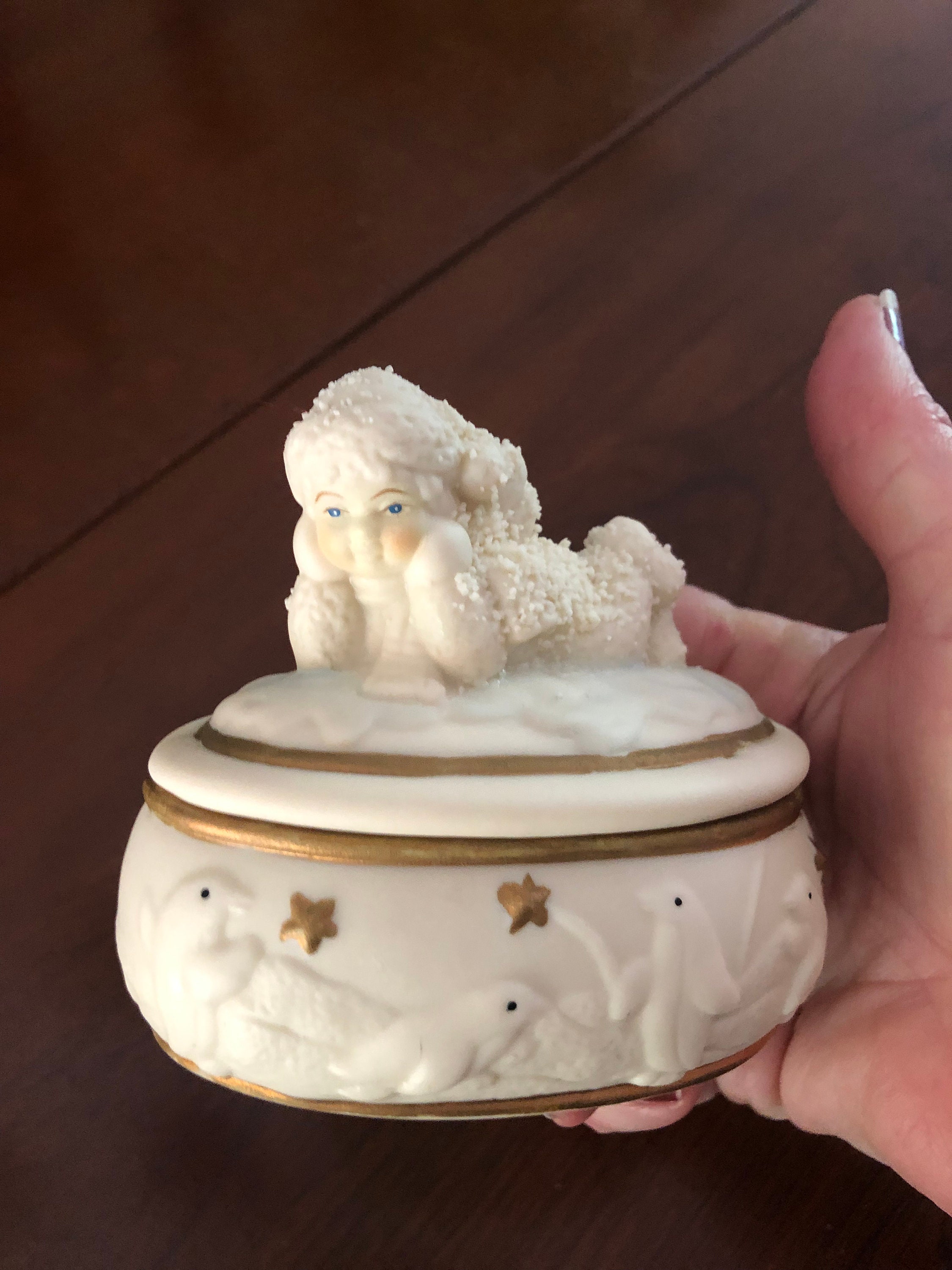 Vintage Snow Babies Trinket Box Trinket Box Snow Baby - Etsy UK