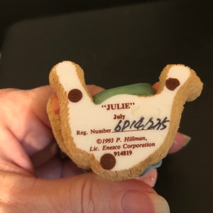 Sweet Little "julie" Bear by P Hillman, July Bear by P. Hillman, 1993 ...