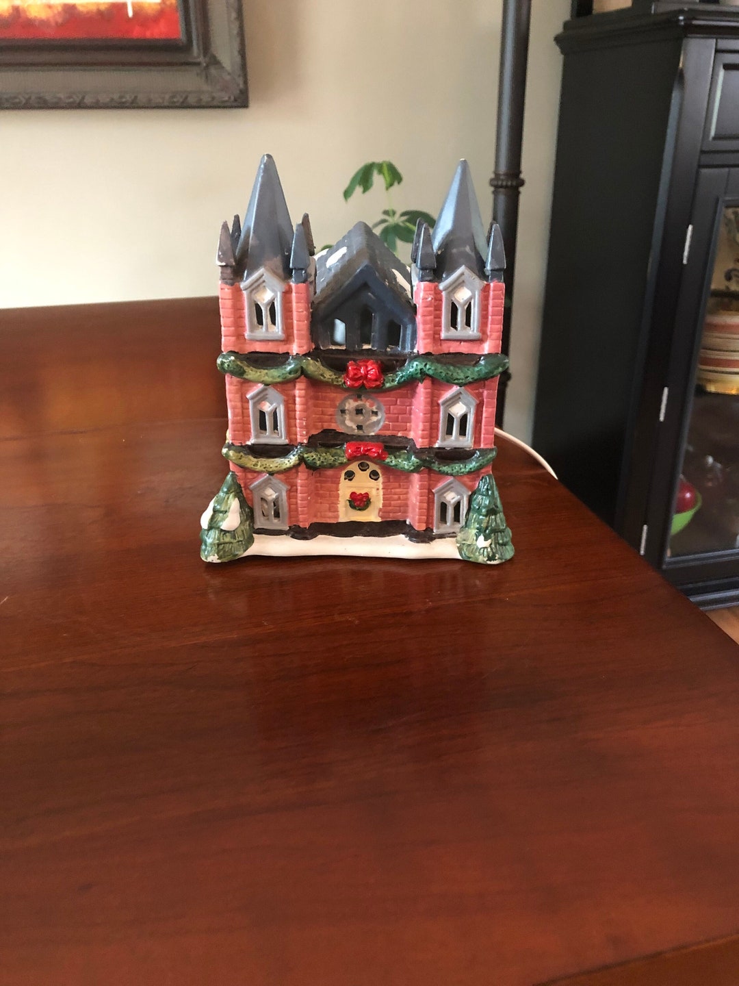 Stunning Vintage Village Porcelain Church, Christmas Village Church ...