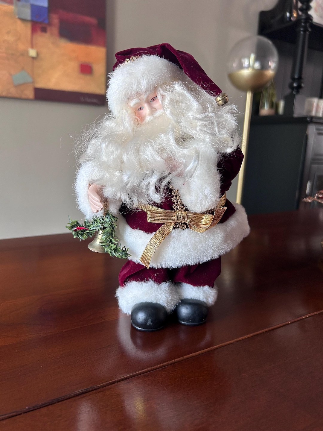 Vintage Animated Musical Santa, Christmas Decor, Holiday Decoration ...