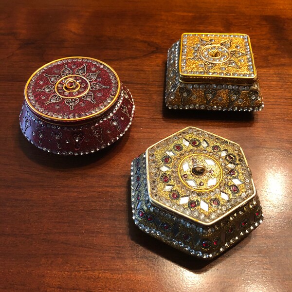Jeweled Trinket Box - Etsy
