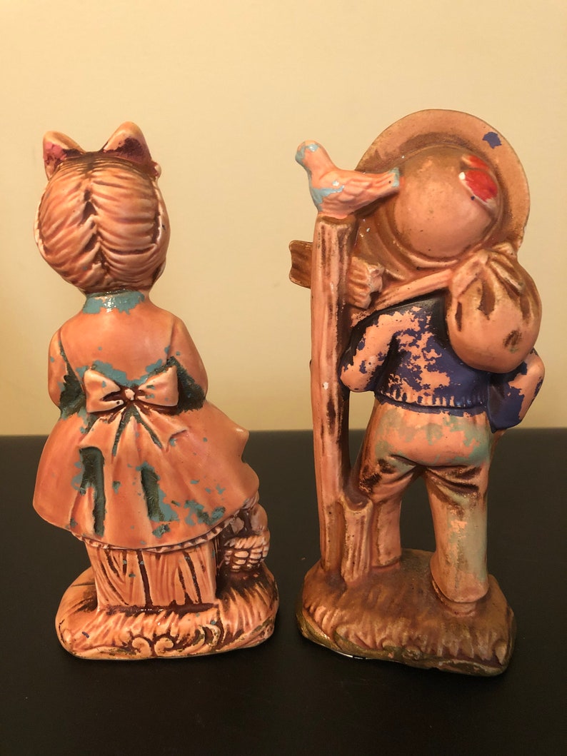 Vintage Napco Ceramic Arcadia Figurines Napco Girl & Boy - Etsy