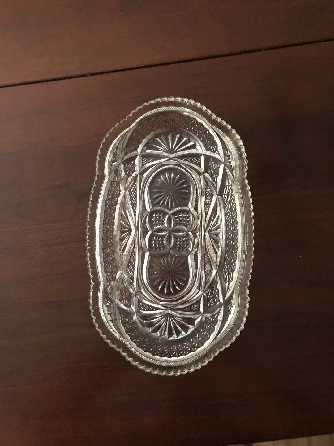 Antique Bellaire Goblet Company Glass Platter, Pittsburg Pattern - Etsy