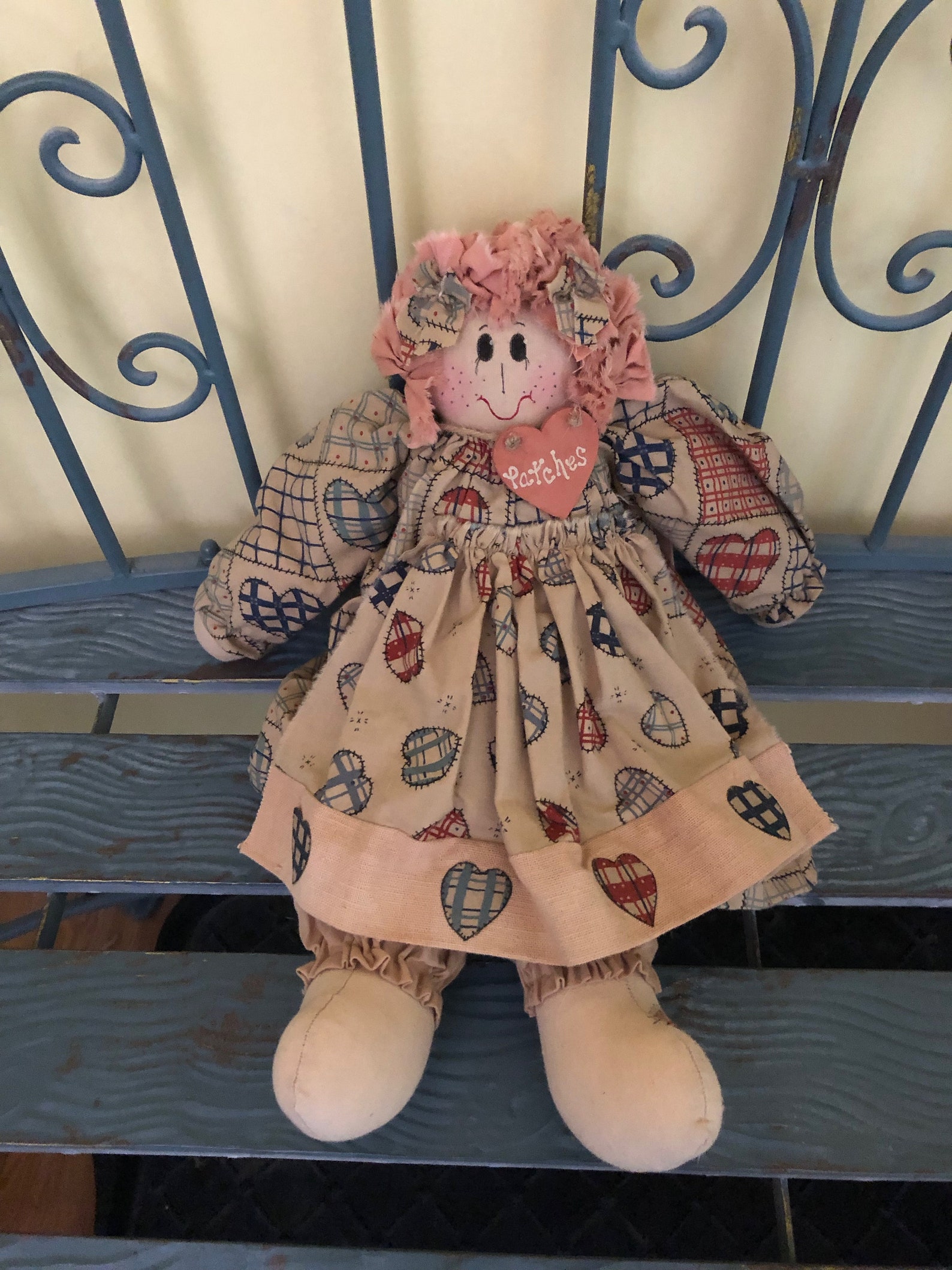 Sweet Little Vintage Handmade Rag Doll Named Patches Patches - Etsy