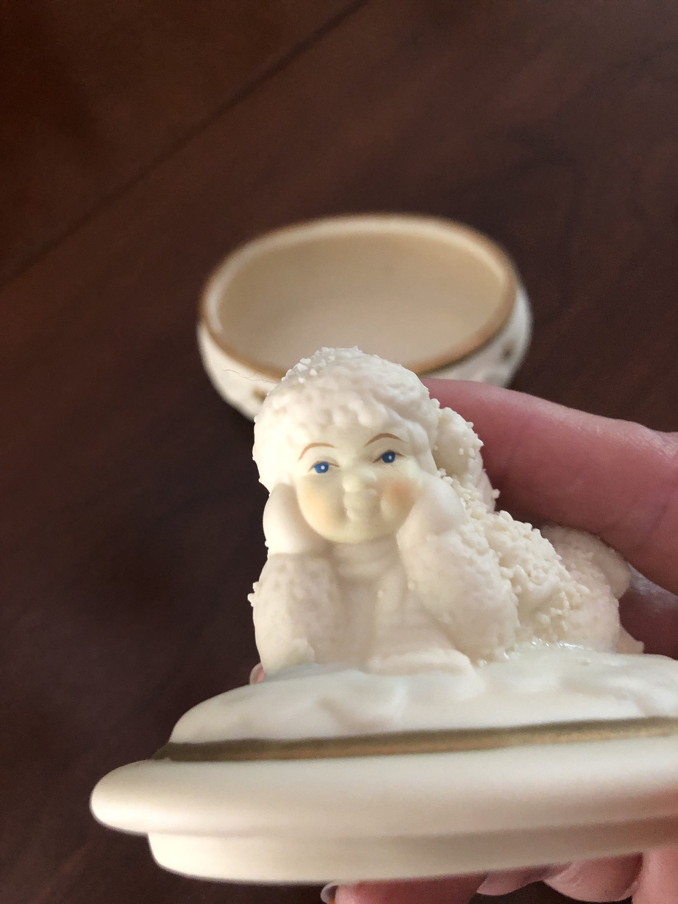 Vintage Snow Babies Trinket Box Trinket Box Snow Baby - Etsy UK