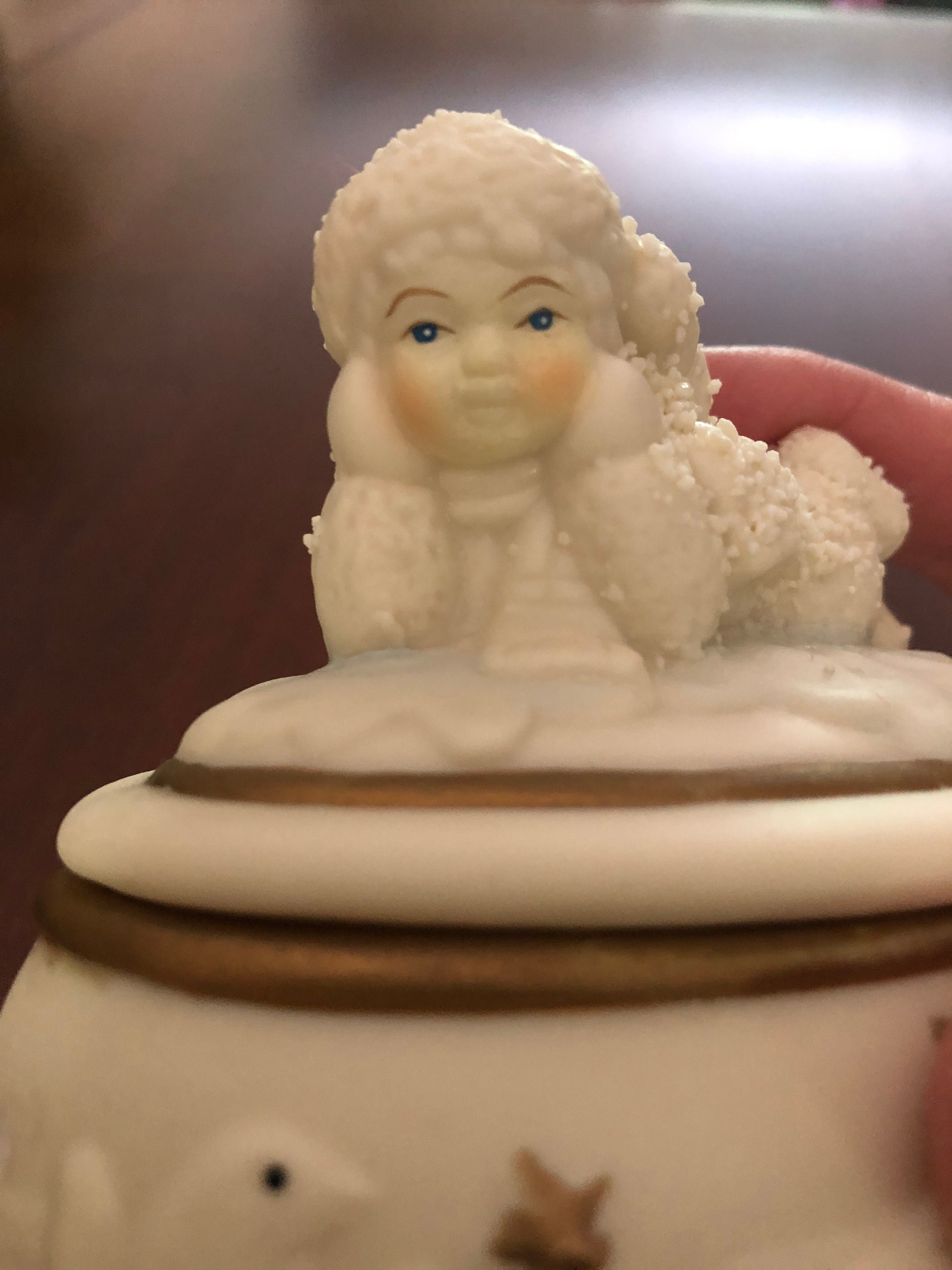 Vintage Snow Babies Trinket Box Trinket Box Snow Baby - Etsy UK