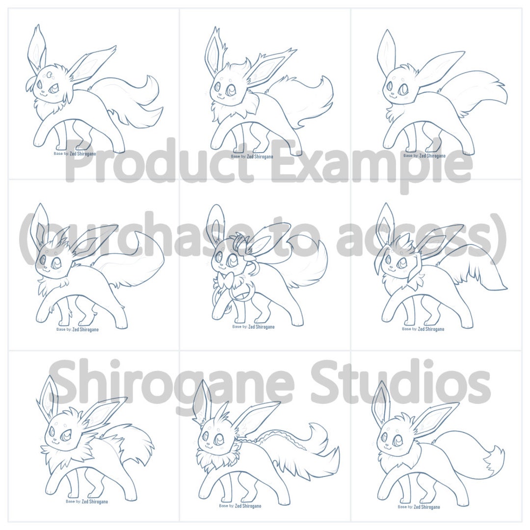 Not so Evolved Eeveelutions 9 Base Bundle - Etsy