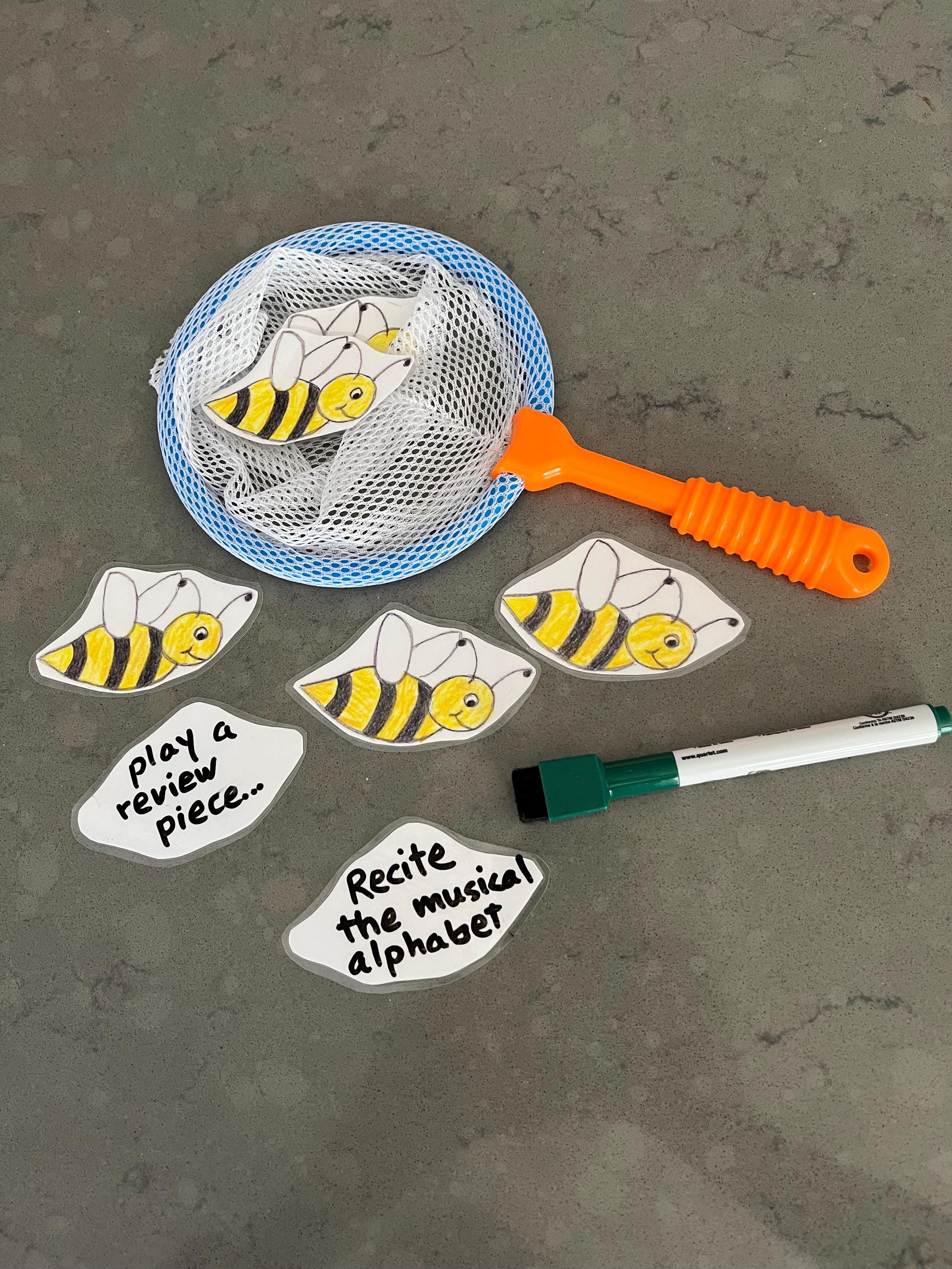 Busy Bee Game: Toy Net & Laminated Bee Pieces - Etsy
