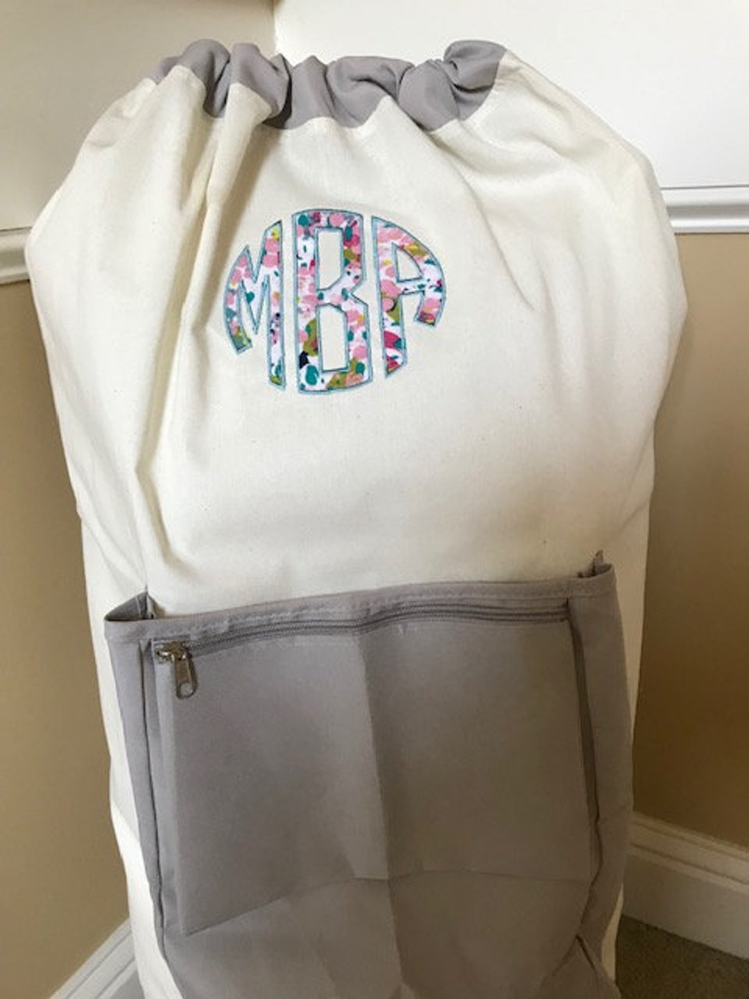 Monogrammed Laundry Bag/ College Laundry Bag/ Large Laundry Bag With ...