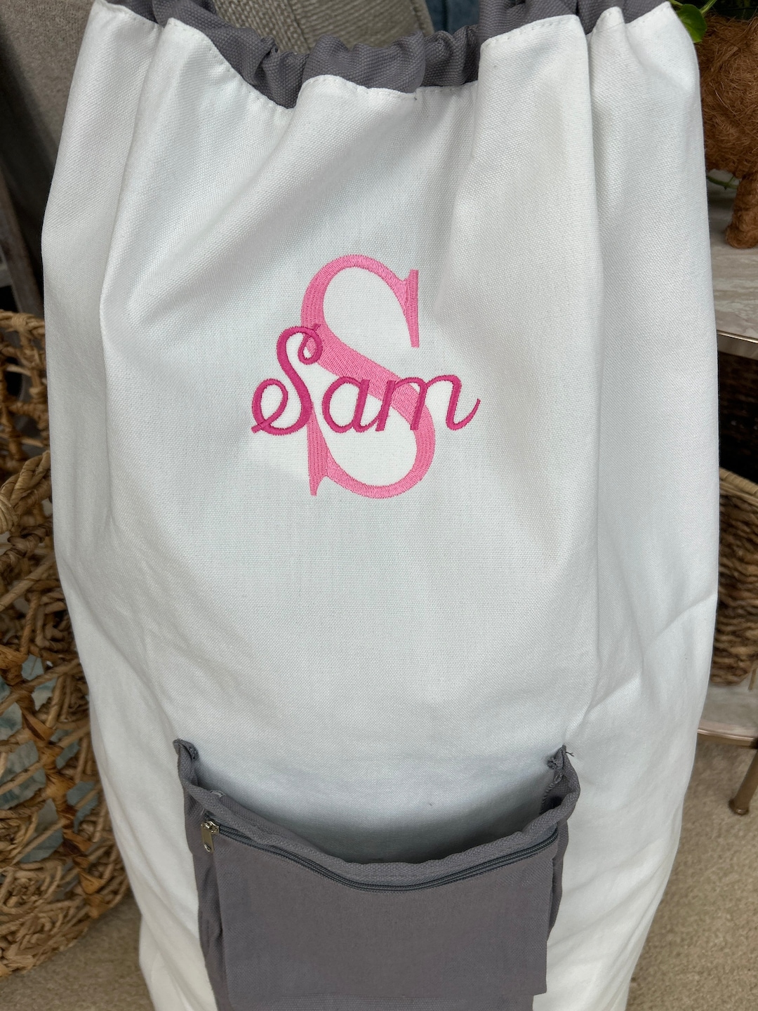 Personalized Laundry Bag/ Monogrammed Laundry Bag/large Laundry Bag ...