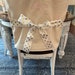 Cream Monogrammed Chair Back Cover, Dorm Room Decor - Etsy