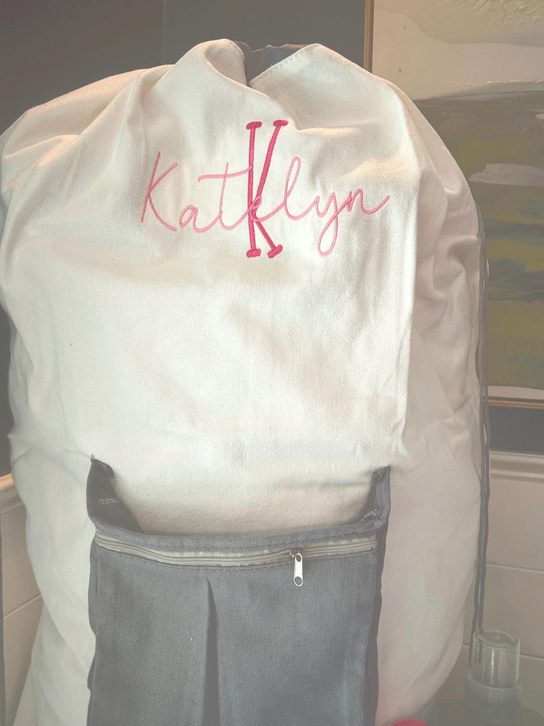Personalized Laundry Bag/ Monogrammed Laundry Bag/large Laundry Bag ...