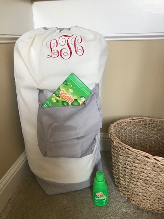 Personalized Laundry Bag/ Monogrammed laundry bag/Large | Etsy