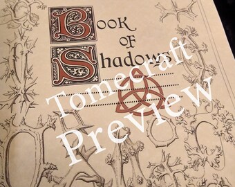 Book of Shadows Title Page gothic Edition - Etsy