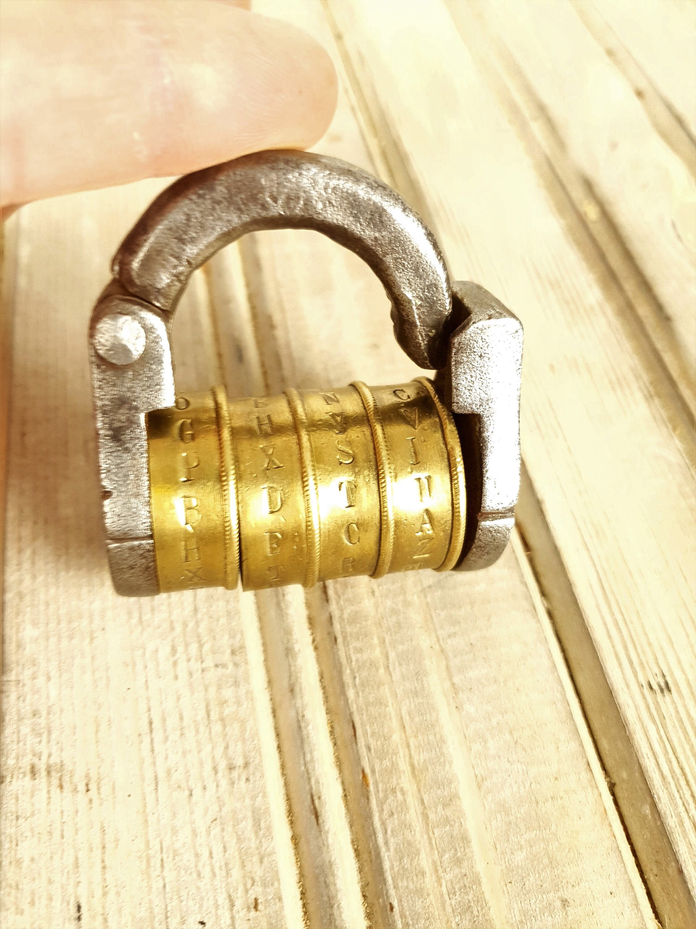 Antique Combination Padlock Vintage Padlock Code Padlock - Etsy