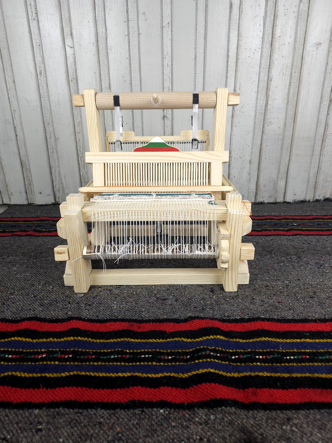 Weaving Loom, Wooden Weaving Loom, Vintage Weaving Loom, Wooden Loom ...