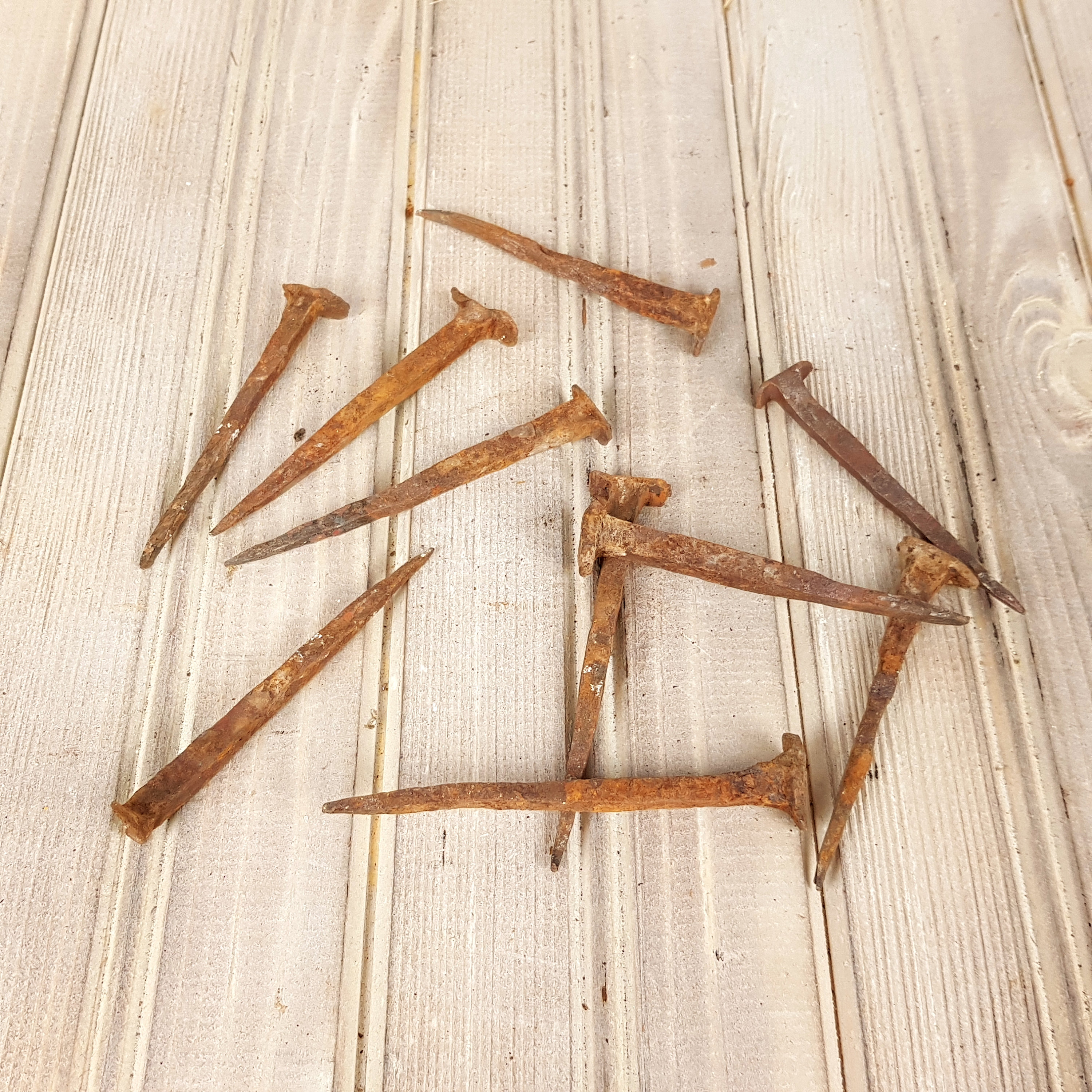 Antique Nails Iron Nails Set of 10 Iron Nails Ancient Iron - Etsy