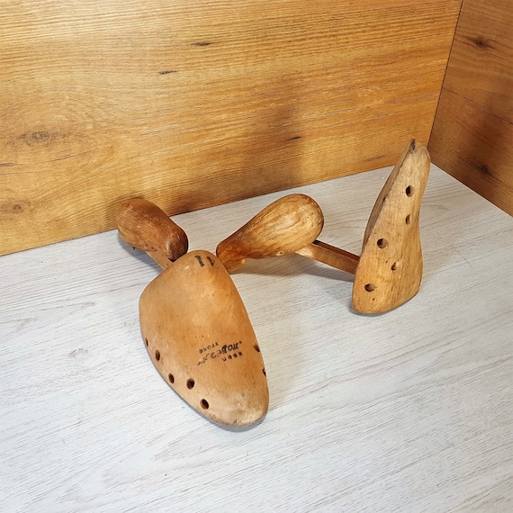 Vintage shoe stretcher, Wood shoe forms, Rustic decor… - Gem