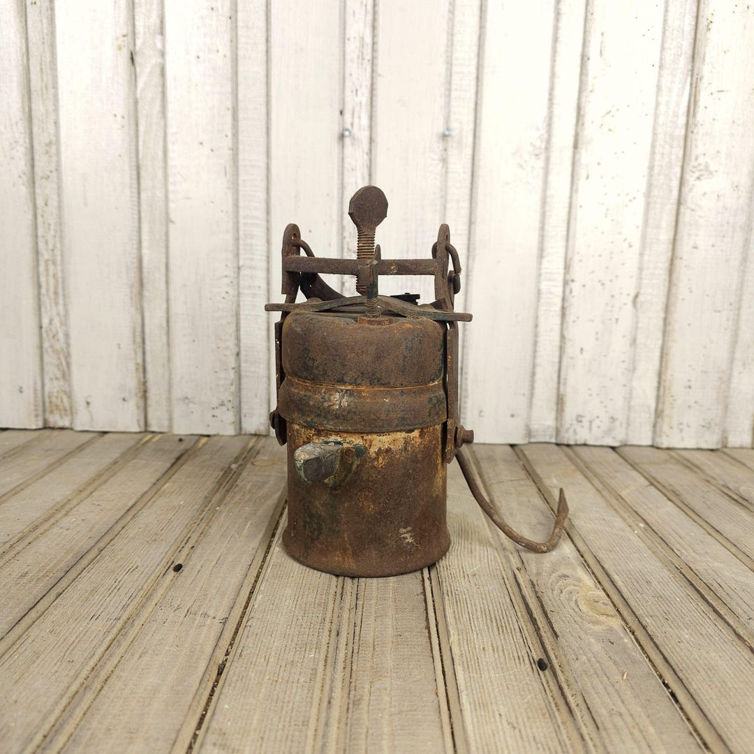 Antique Miners Carbide Lantern: Vintage Caving Lamp, 1930s Mining ...
