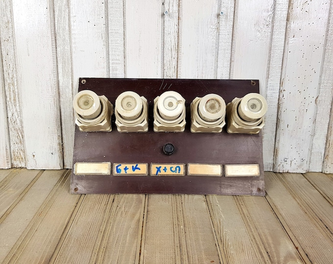 Vintage Fuses in Box, Set of Ceramic Fuses 1950s, Old Electric Fuse ...