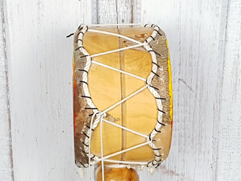 Vintage Drum Handmade Primitive Drum Hand-painted - Etsy