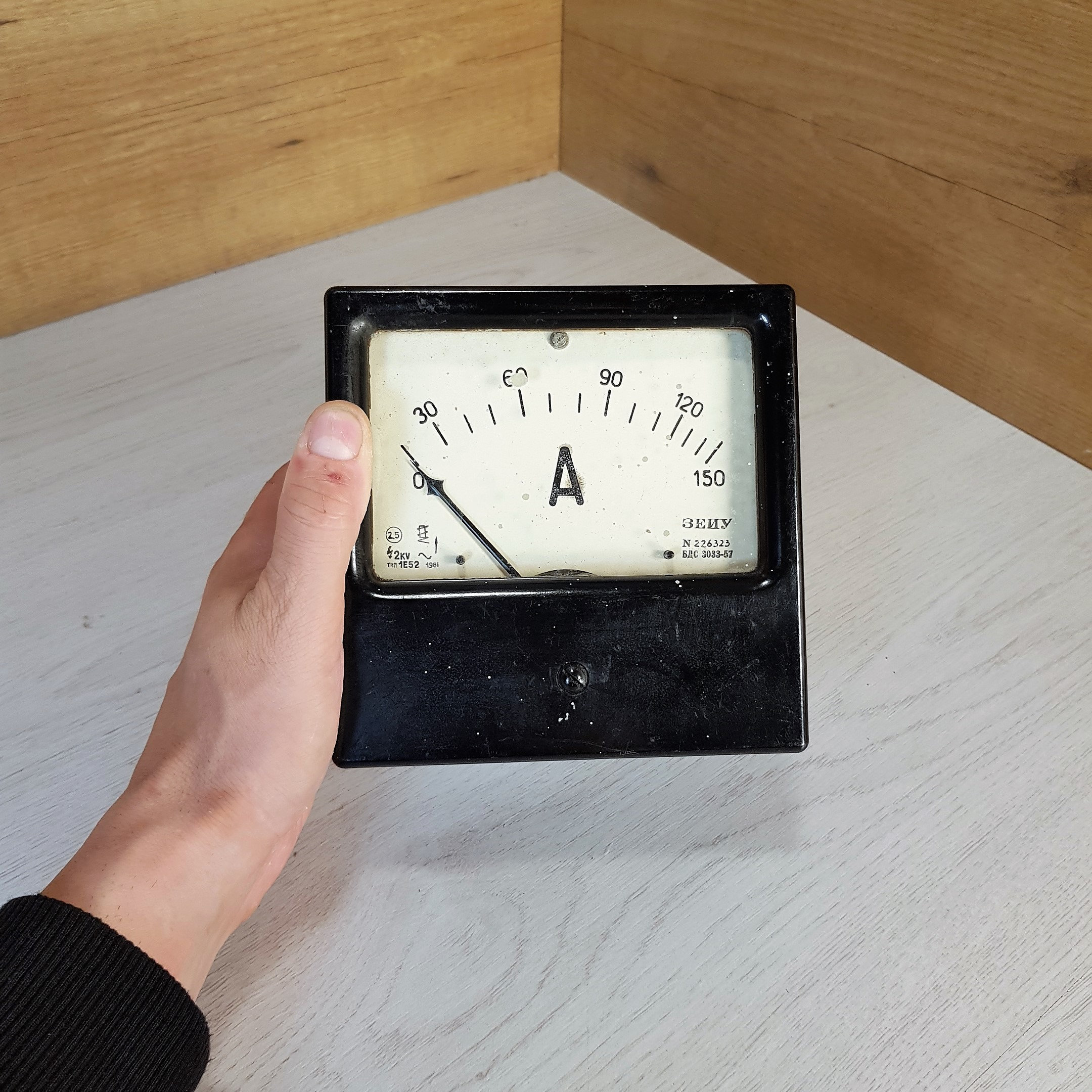 Vintage Ammeter Ammeter Retro Electronics Bakelite Body - Etsy