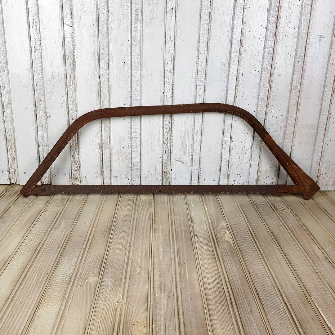 Antique Metal Hacksaw: Primitive Barn Decor Tool (32x10 In) - Etsy