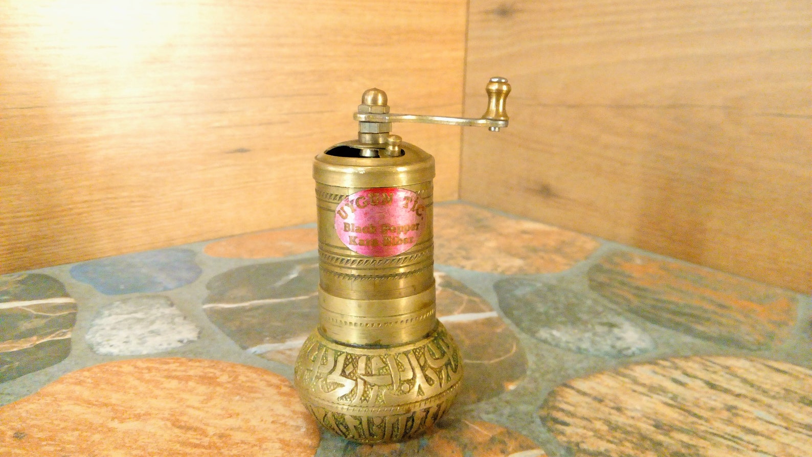 Pepper Grinder Brass Pepper Mill Vintage Pepper Mill - Etsy