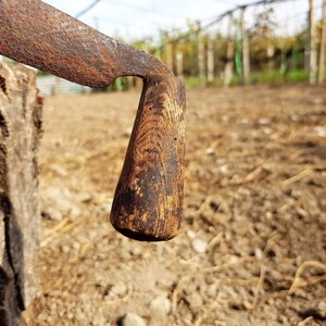 Antique Peeler, Wood Peeler, Vintage Peeler, Hand Forged Peeler, Sharp ...