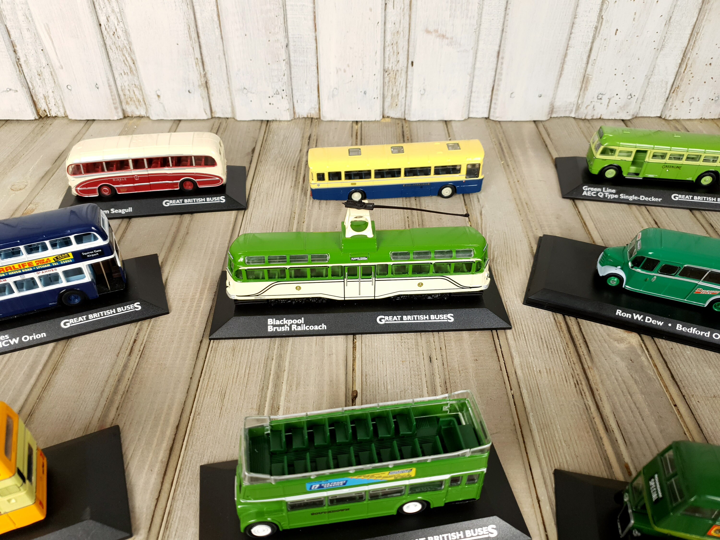 Collection of buses Different models of buses Models toys buses Set of ...