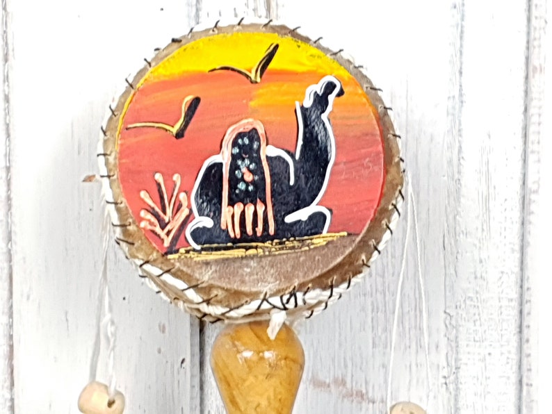 Vintage Drum Handmade Primitive Drum Hand-painted - Etsy